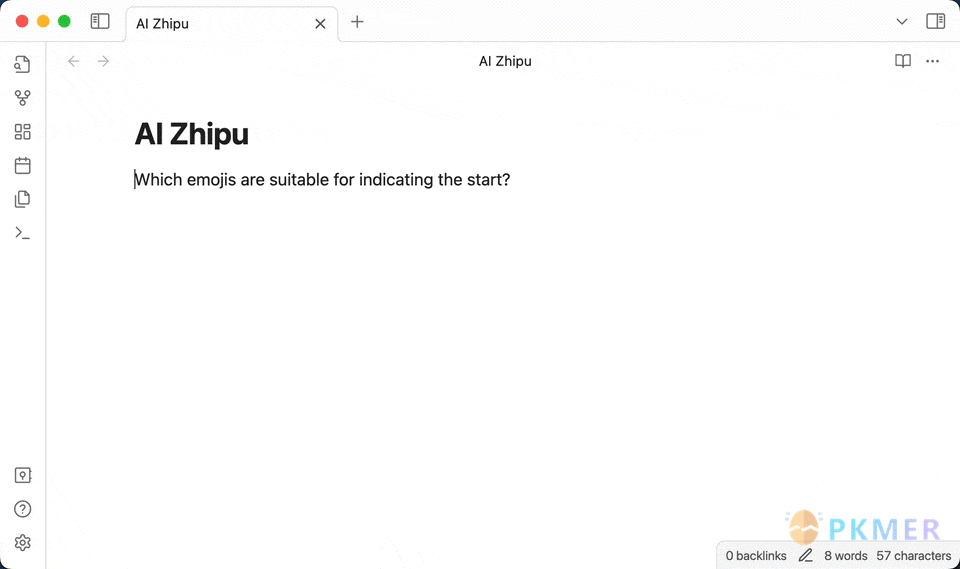 Obsidian 插件：【Readme】AI Zhipu