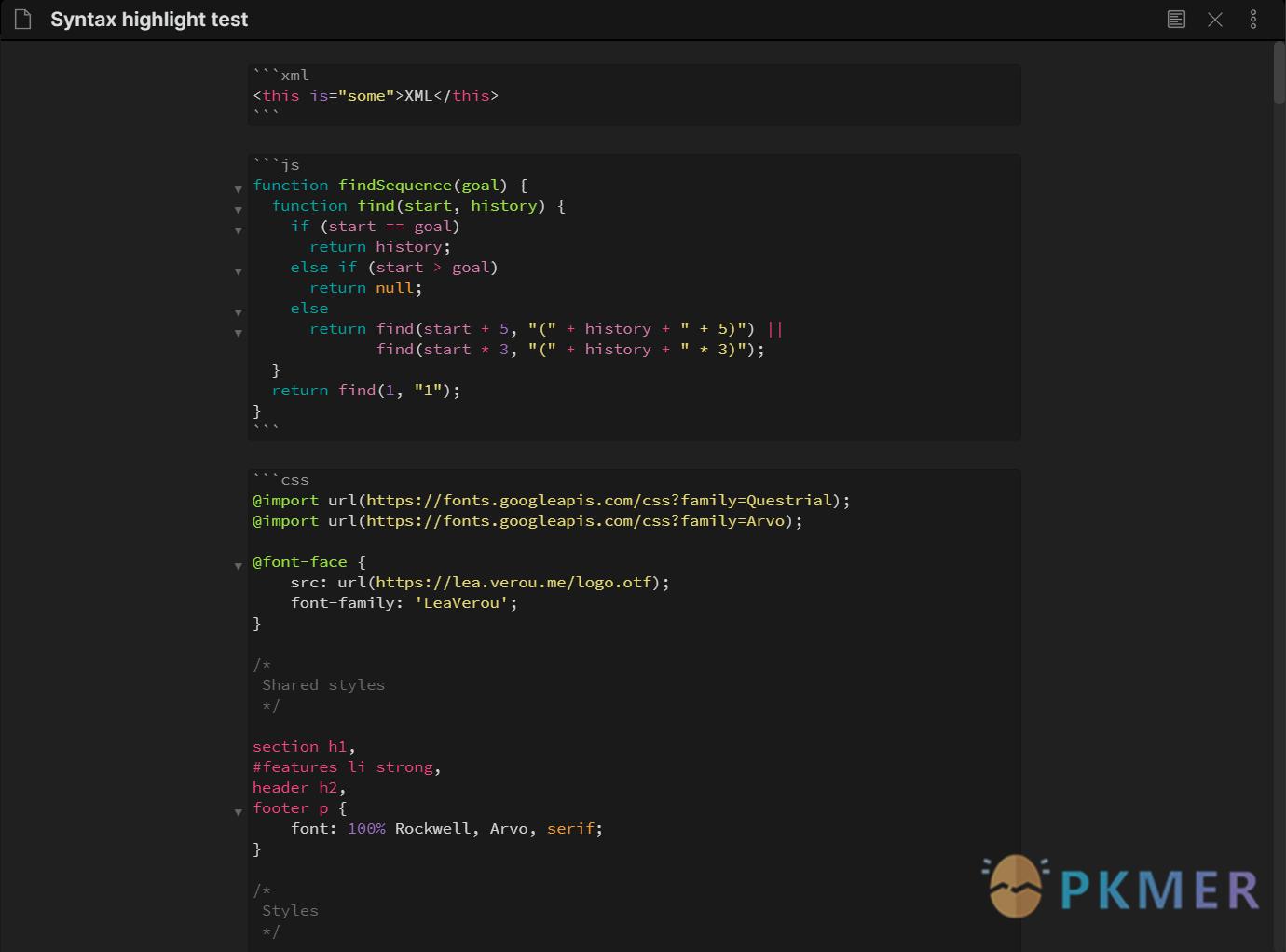 Obsidian 插件：【Readme】Editor Syntax Highlight