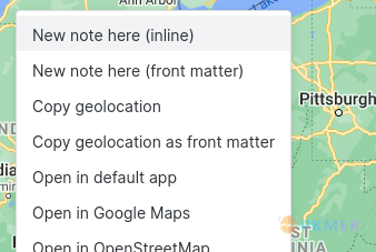 Obsidian 插件：【Readme】Map View