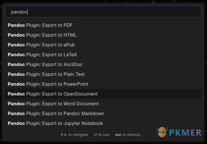 Obsidian 插件：【Readme】Obsidian Pandoc