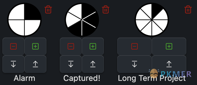 Obsidian 插件：【Readme】Progress Clocks