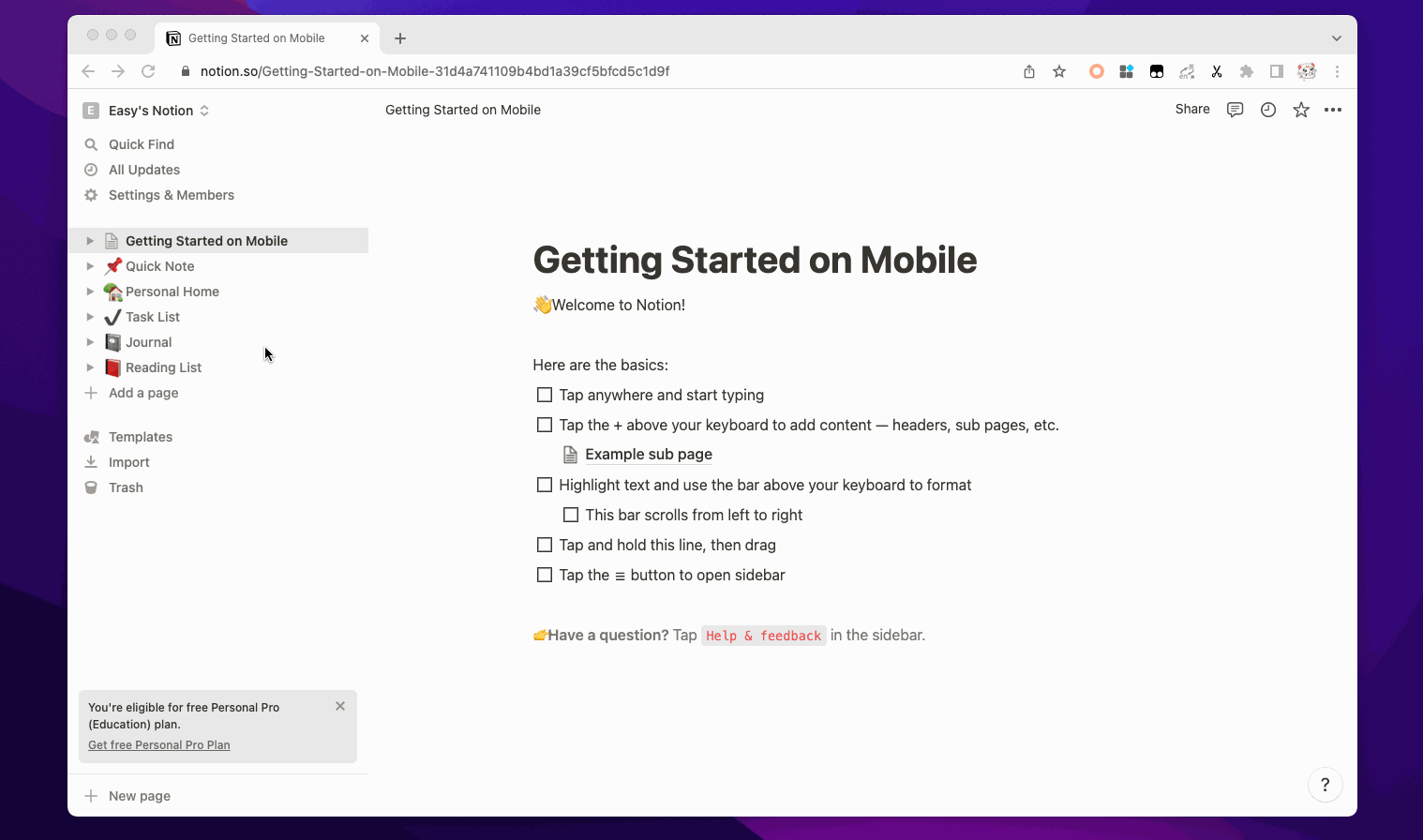 Obsidian 插件：【Readme】Share to NotionNext