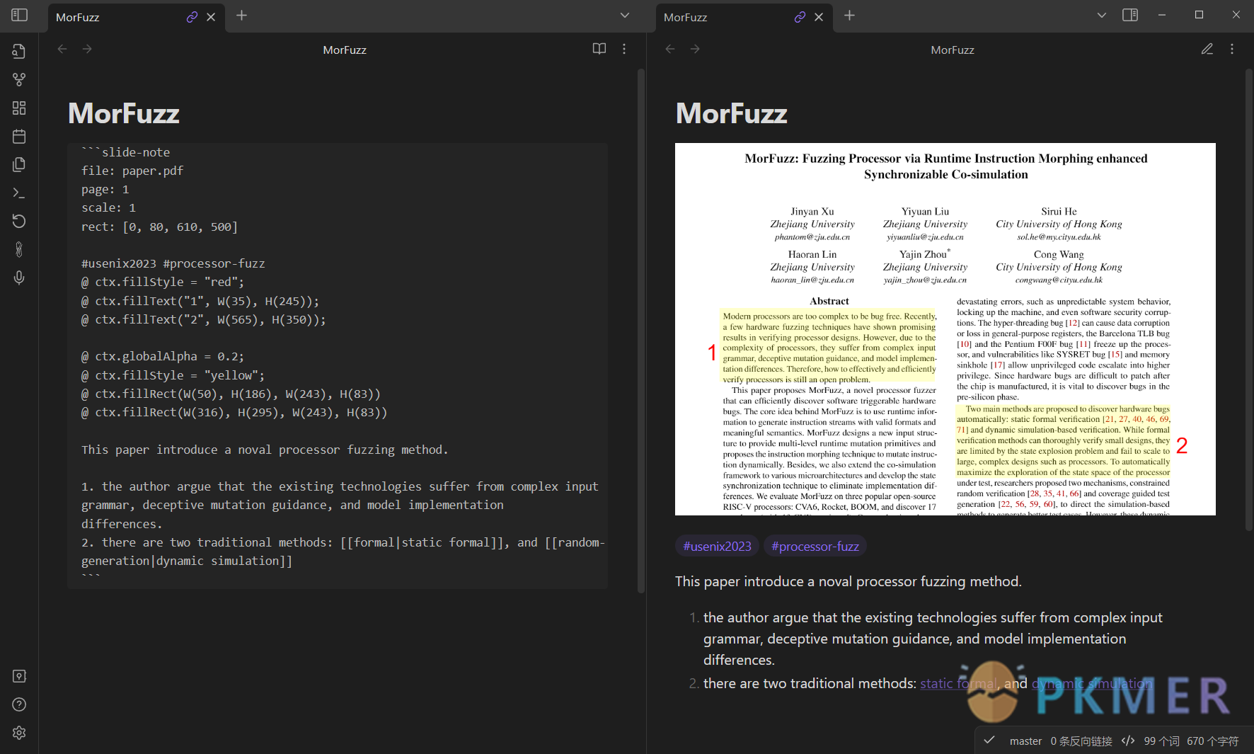 Obsidian 插件：【Readme】Slide Note