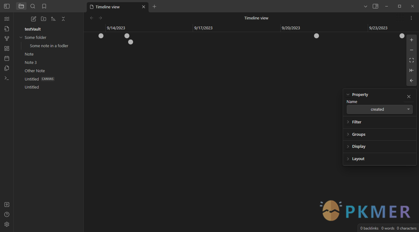 Obsidian 插件：【Readme】Timeline View
