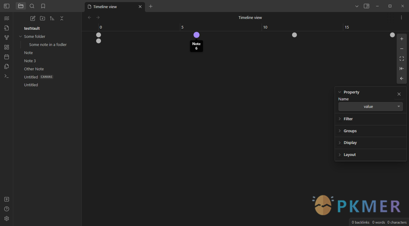 Obsidian 插件：【Readme】Timeline View