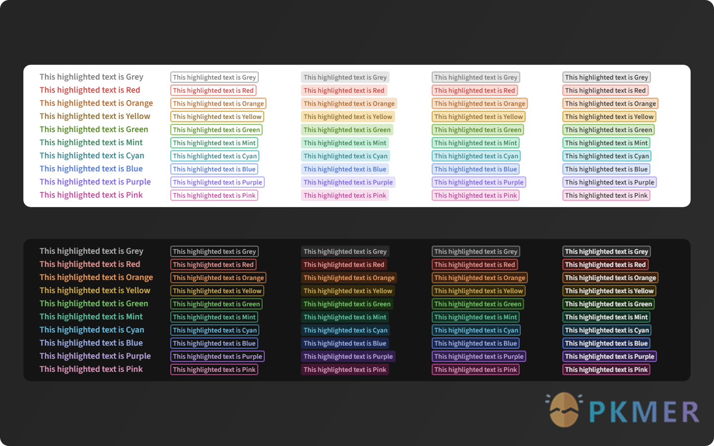 PKMer_Prism 主题高亮样式通用 CSS 片段